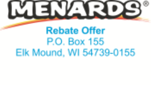 Menards 11% Rebate Self-Inking stamp